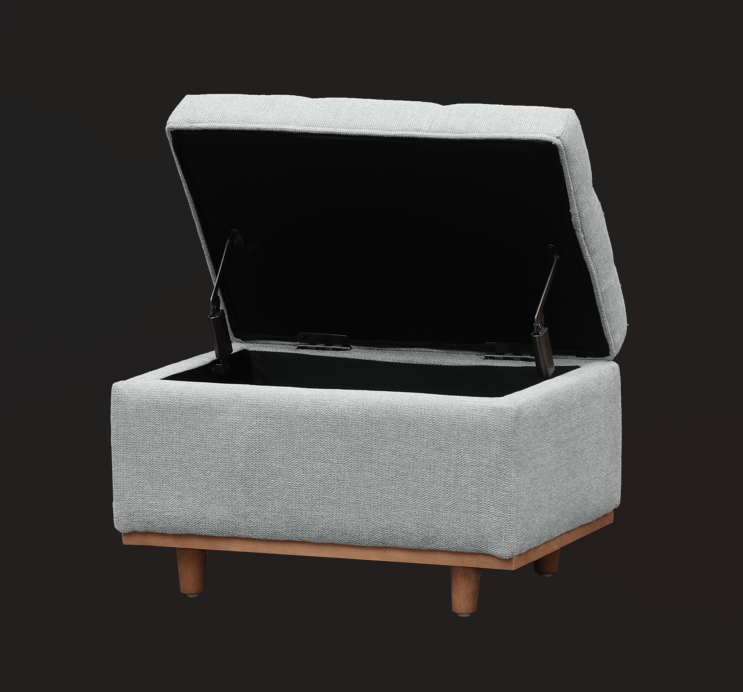 Ivory Storage Bench - Fin and Furn – Fin and Furn